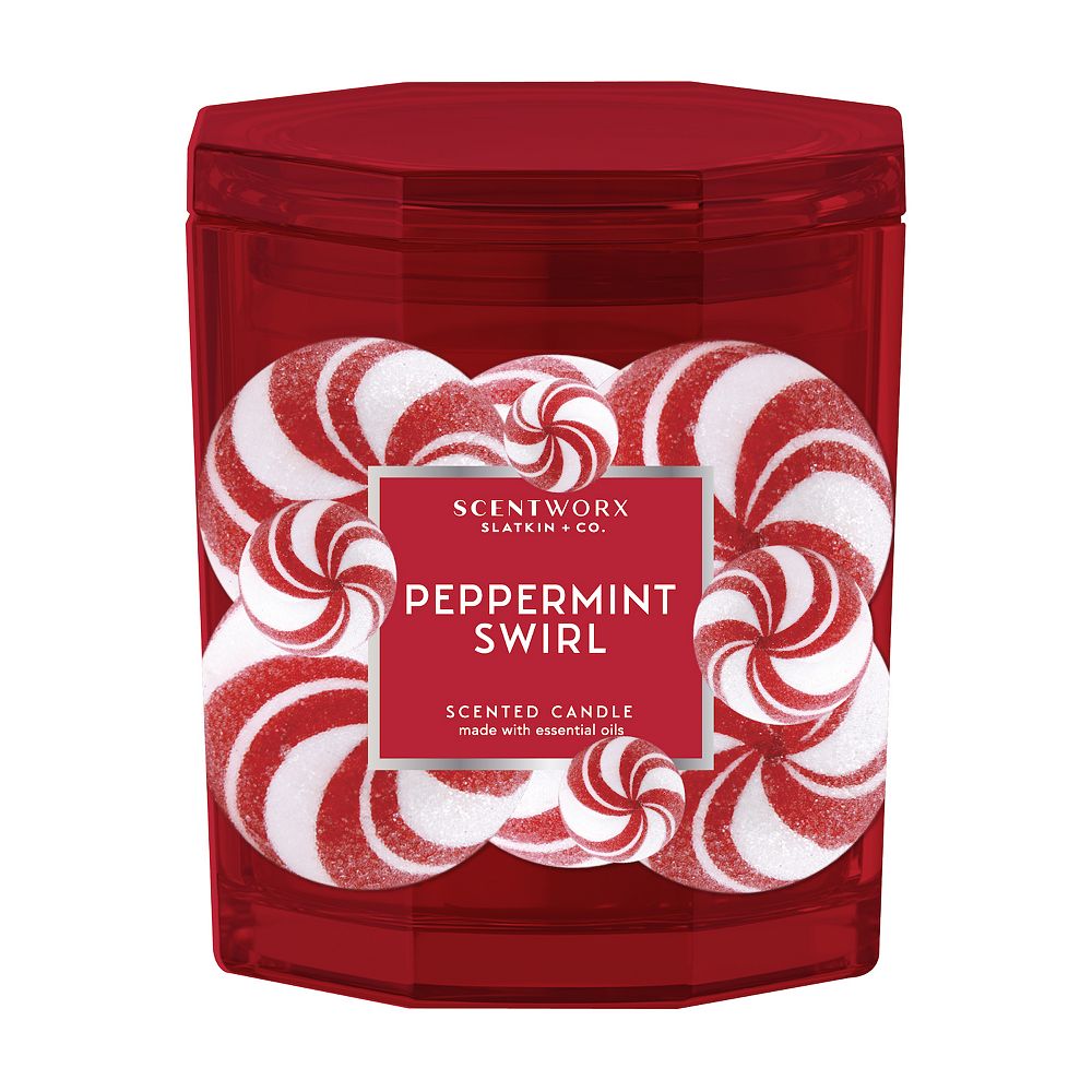 ScentWorx by Slatkin + Co. Peppermint Swirl 14.5-oz. Candle Jar