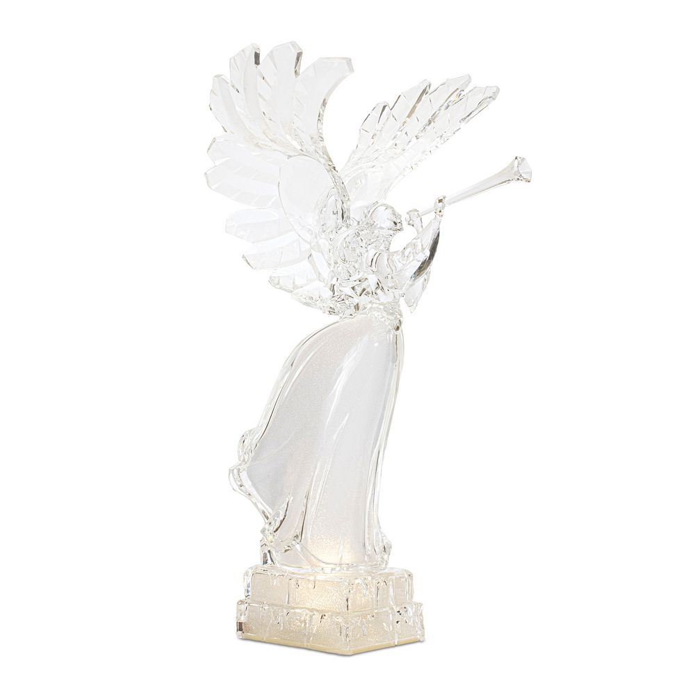 Melrose LED Holiday Angel with Trumpet Table Decor