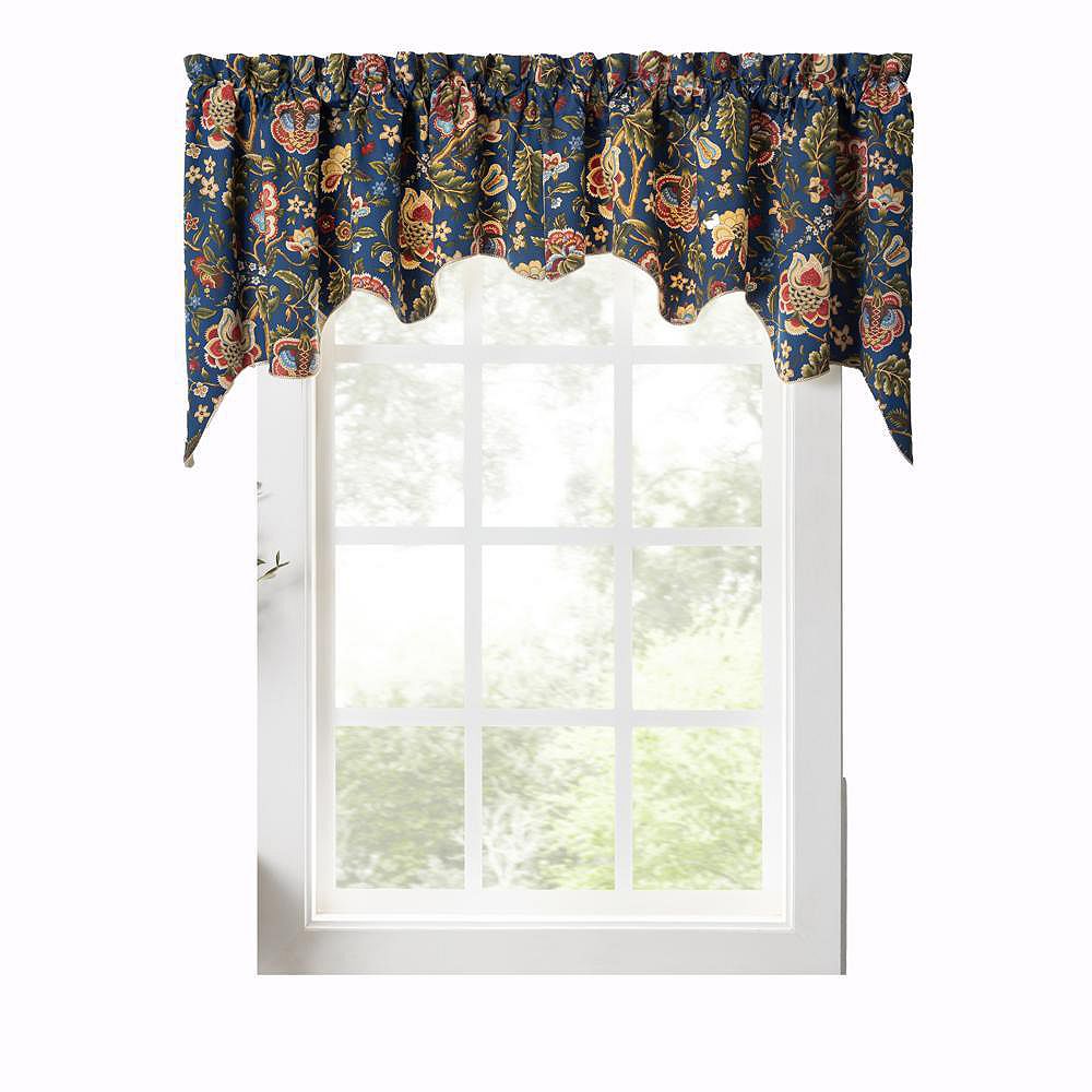 Regency Swag Shaped 3" Rod Pocket Valances For Windows