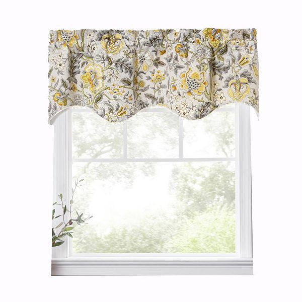 Regency Scallop Shaped 3" Rod Pocket Valances For Windows