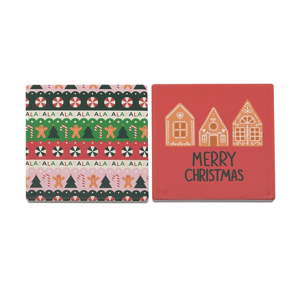 2-pc. Holiday Coaster Set