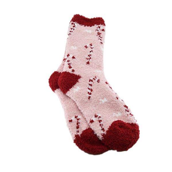 Fuzzy Christmas Crew Socks