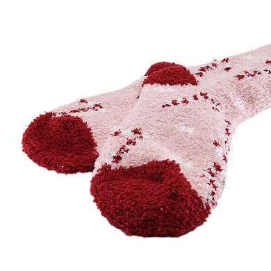Fuzzy Christmas Crew Socks