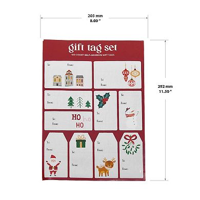 Gift Tag 100-pc. Sticker Set