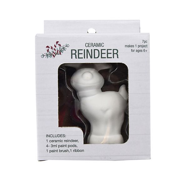 7-pc. Holiday Paint Your Own Ceramic Reindeer Set