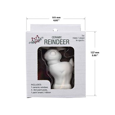 7-pc. Holiday Paint Your Own Ceramic Reindeer Set