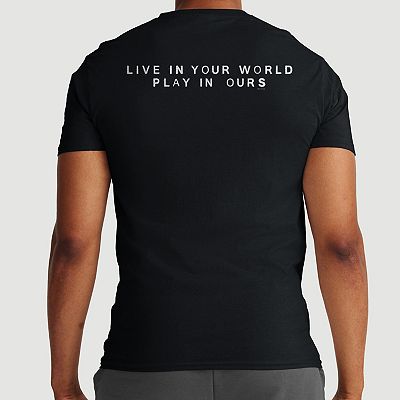 Men s PlayStation Original Logo Crewneck Graphic Tee