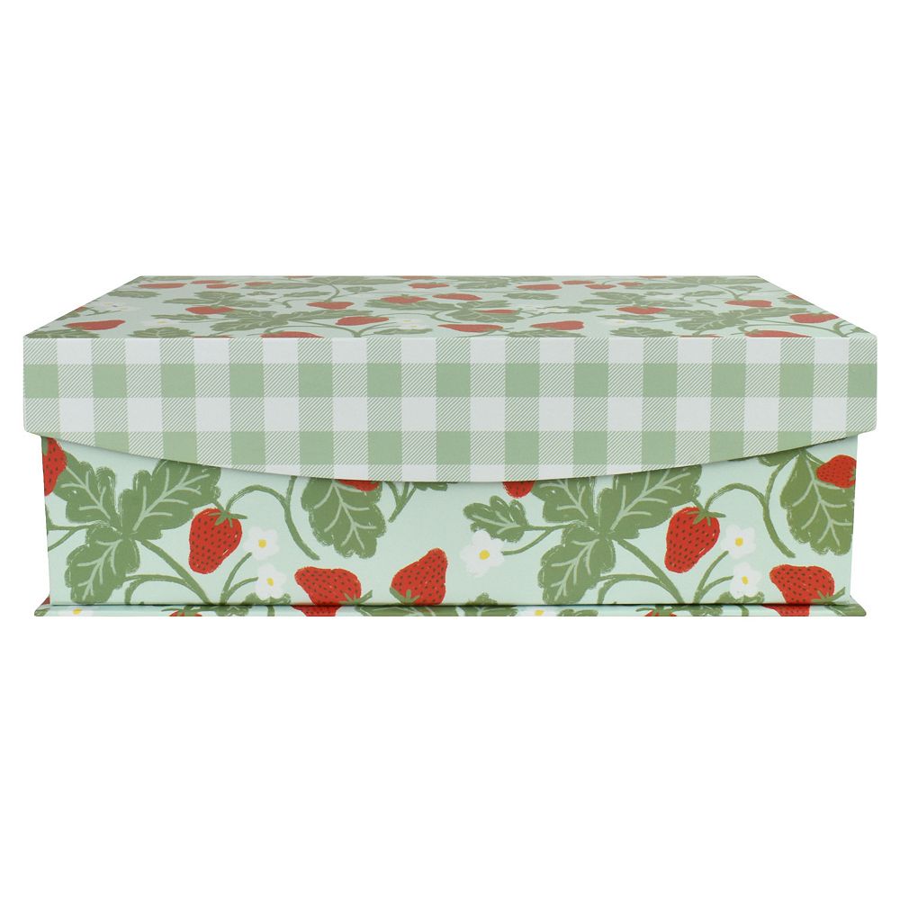 Celebrate Together Medium Strawberry Hinged Paper Storage Box