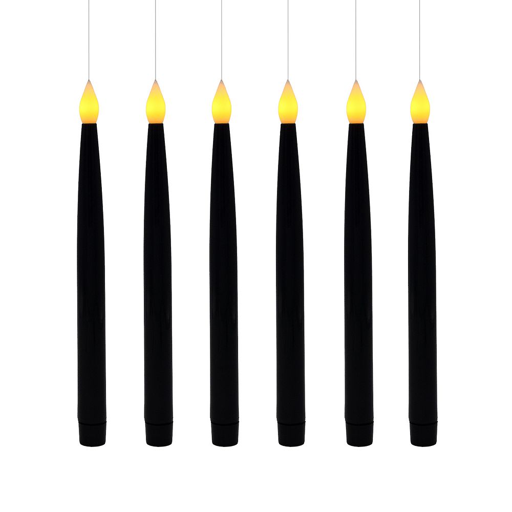 LumaBase Luminarias Battery Operated 6-pk. Hanging Taper Candles
