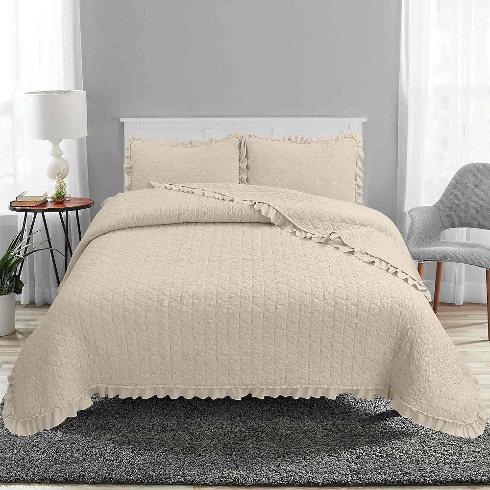 Avanti Charlotte Ruffle Quilt Set with Shams