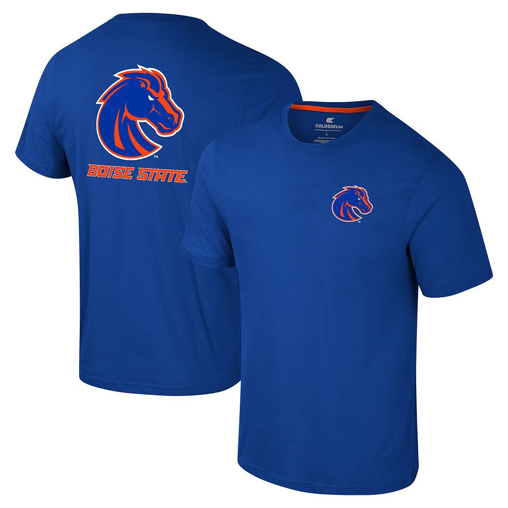 Men's Colosseum Royal Boise State Broncos Logo Lockup 2-Hit Active ...