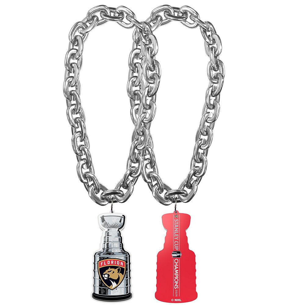 Florida Panthers 2024 Stanley Cup Champions Locker Room Trophy Fan Chain