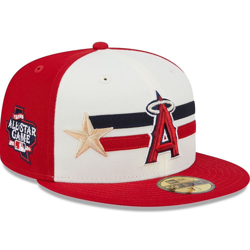 Men's New Era Cream/Red Los Angeles Angels 2024 MLB All-Star Game ...