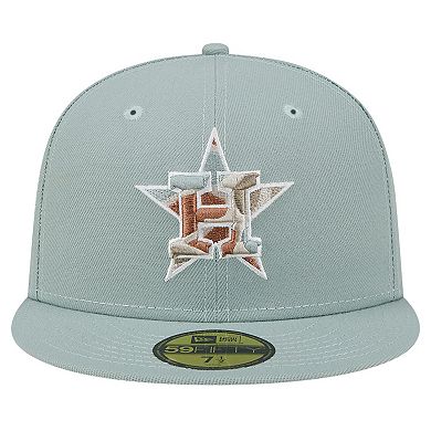 Men's New Era Green Houston Astros Spring Forest 59FIFTY Fitted Hat