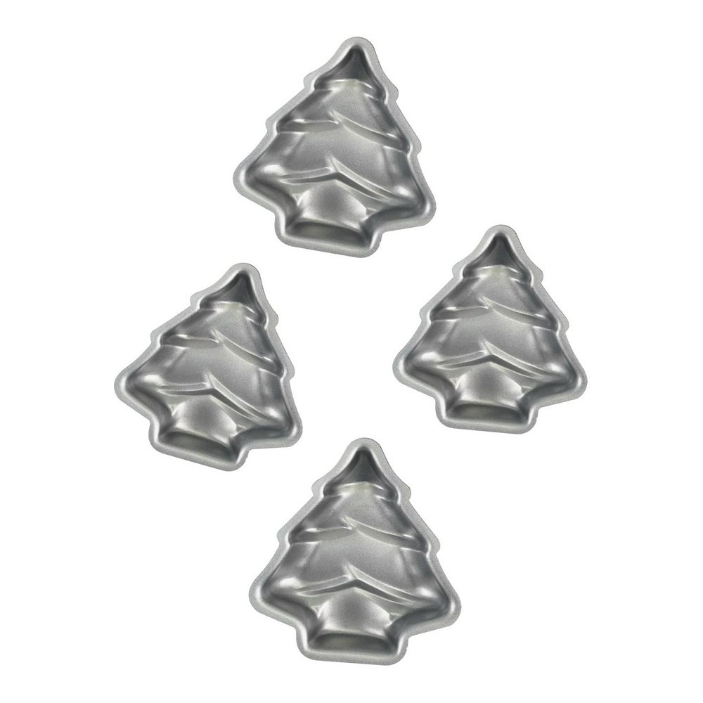 Art and Cook 4-Piece Christmas Tree Mini Baking Pan Set