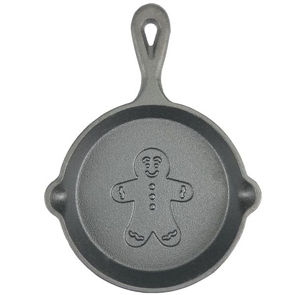 Art and Cook Christmas Embossed Mini Cast Iron Skillet