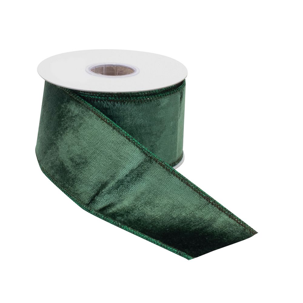 Melrose 2-Pack Deep Green Holiday Ribbon Set