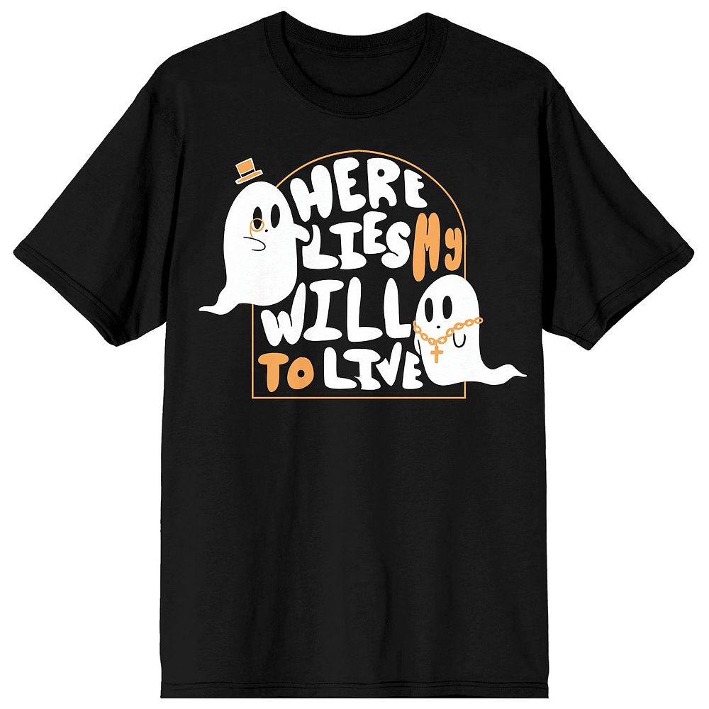 Men's Halloween Dapper Ghost Duo Graphic Tee