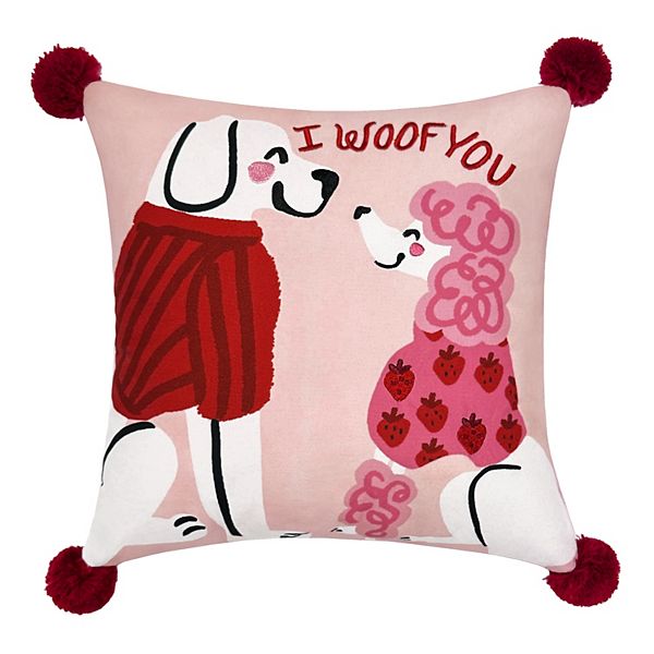 Celebrate Together™ Valentine's Day Woof You Value Throw Pillow