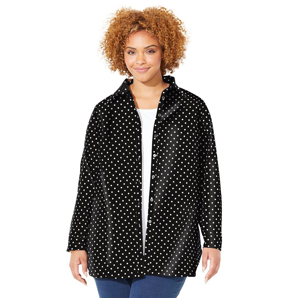 Catherines Women's Plus Size Liz&Me Buttonfront Shirt