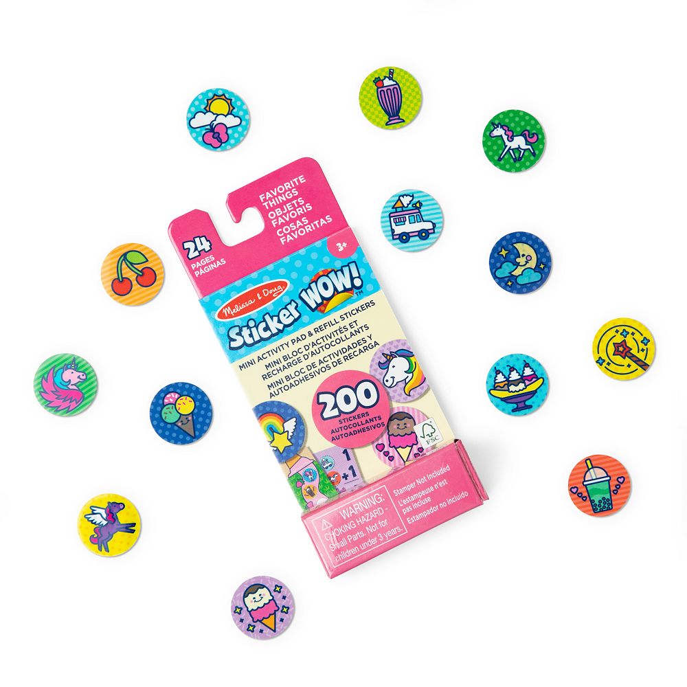 Melissa And Doug Sticker Wow® Mini Activity Pad And Refill Stickers