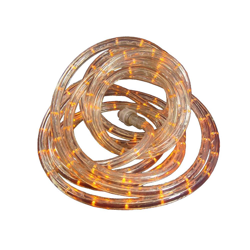 Hofert 18 ft. Orange Sunrise LED Christmas Rope Lights