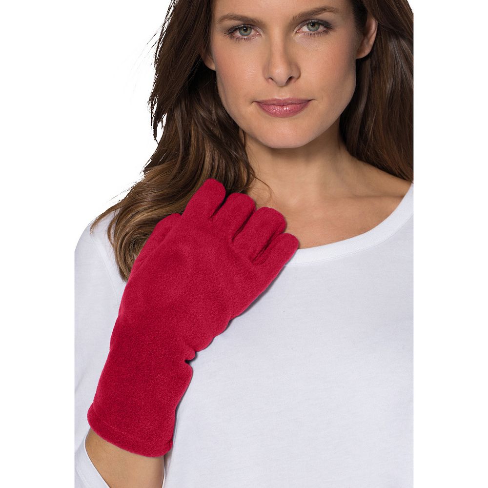 Woman Within Women's Plus Size Fleece Gloves