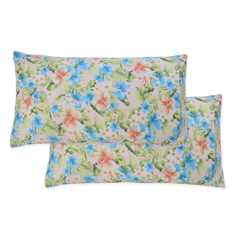 Elegant Comfort Luxury Soft Set Of 2 Floral Pattern Pillowcases