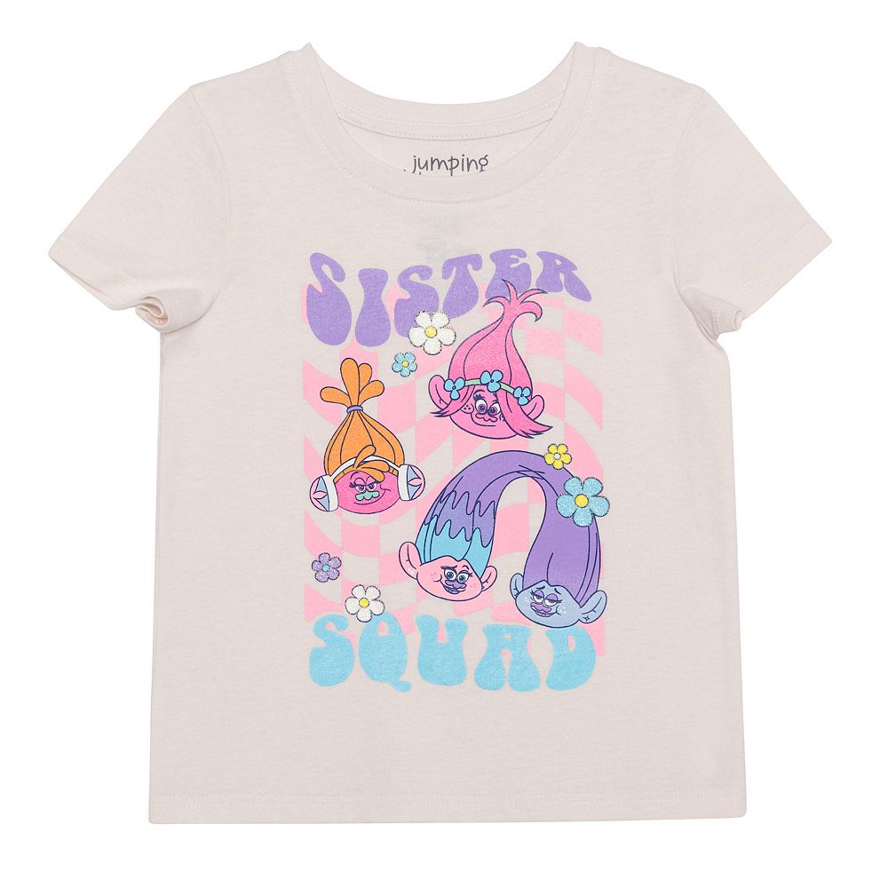 Girls 4-12 Jumping Beans® Trolls Sister Squad Sparkle Graphic Tee