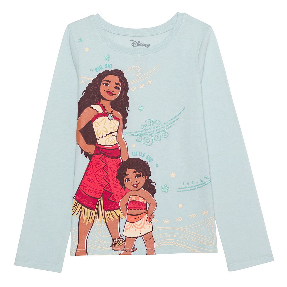Disney's Moana Baby & Toddler Girl Moana & Simea Long Sleeve Graphic ...