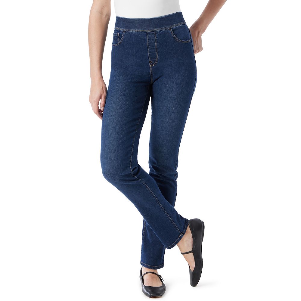 Petite Gloria Vanderbilt Amanda Pull-On Jeans