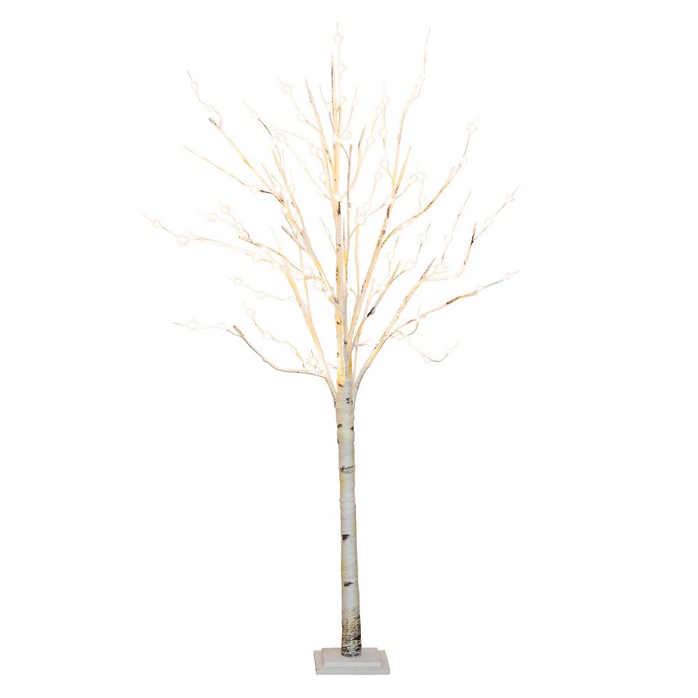 nearly natural 6-ft. Pre-Lit Artificial White Birch Tree