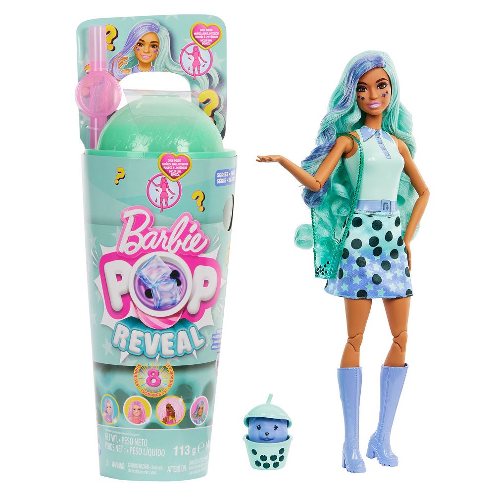 Barbie® Pop Reveal Boba Tea Series Green Tea Fashion Doll & Accessories ...