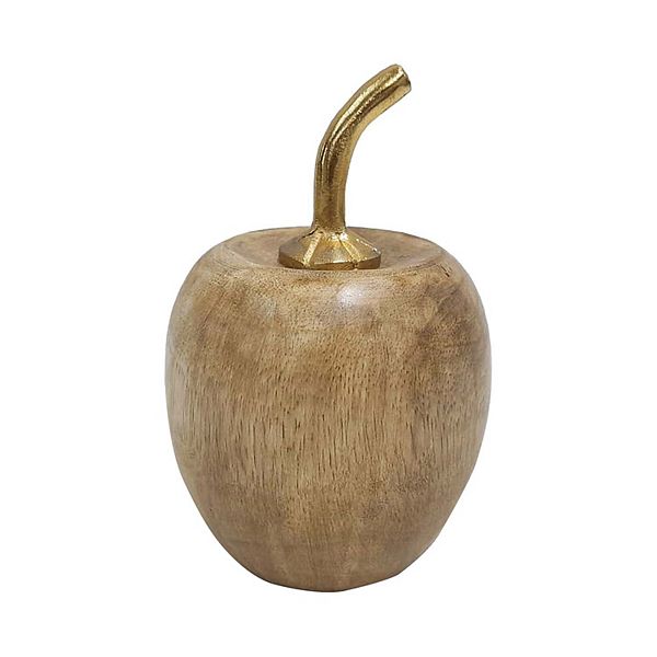 Everyday Decor Large Wooden Apple Table Decor