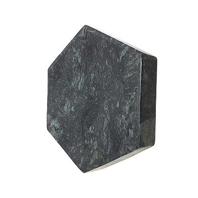 Everyday Decor Green Marble Angular Tray