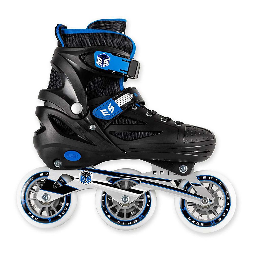 Epic Storm Adjustable 90mm 3-wheel Bright Led Light Up Inline Speed Skates