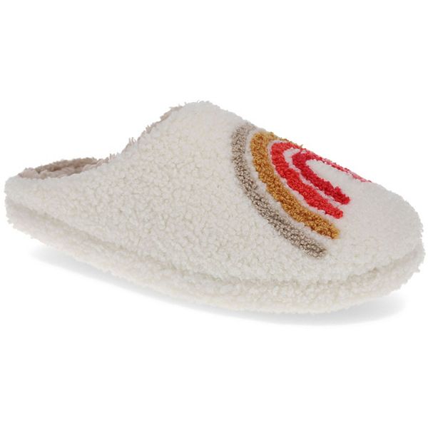 Joe Boxer Plush Rainbow Women's Clog Slippers