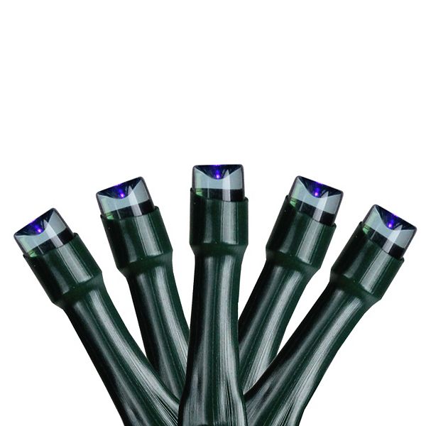 Sienna 20 Battery Operated Blue LED Wide Angle Christmas Lights - 6.25 ...
