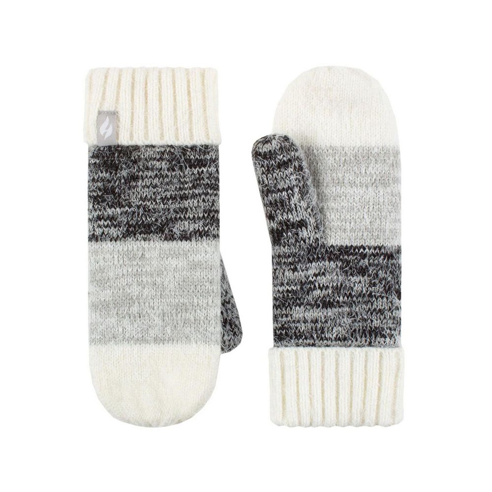 Women's Heat Holders Heatweaver Feather Knit Mittens