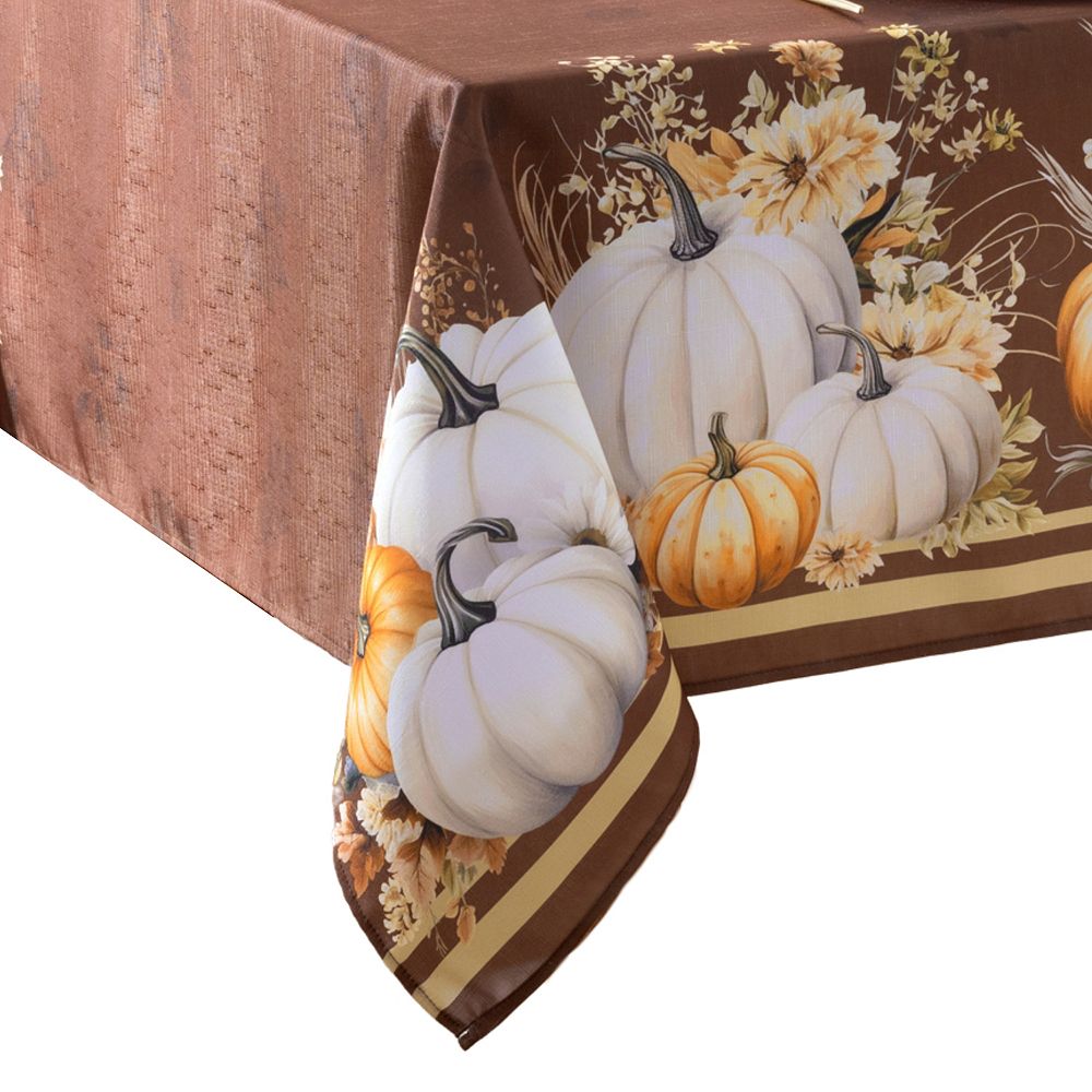 Elrene Home Fashions Wheatland Harvest Fall Rectangle Tablecloth