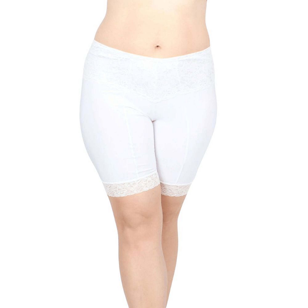 Plus Size Full Coverage Lace Anti Thigh Chafing Slipshort