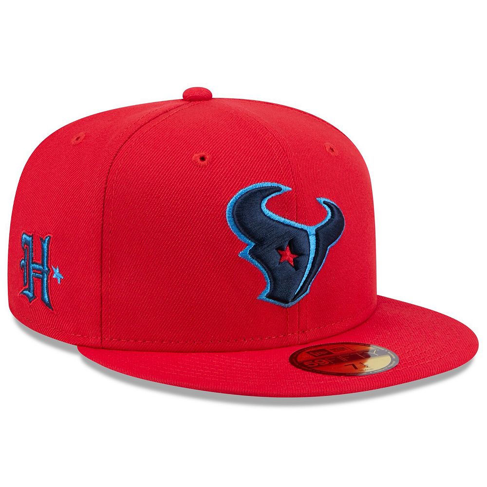 Men's New Era Red Houston Texans Omaha 59FIFTY Fitted Hat