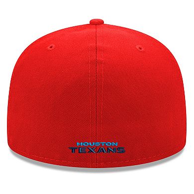 Men's New Era Red Houston Texans Omaha 59FIFTY Fitted Hat