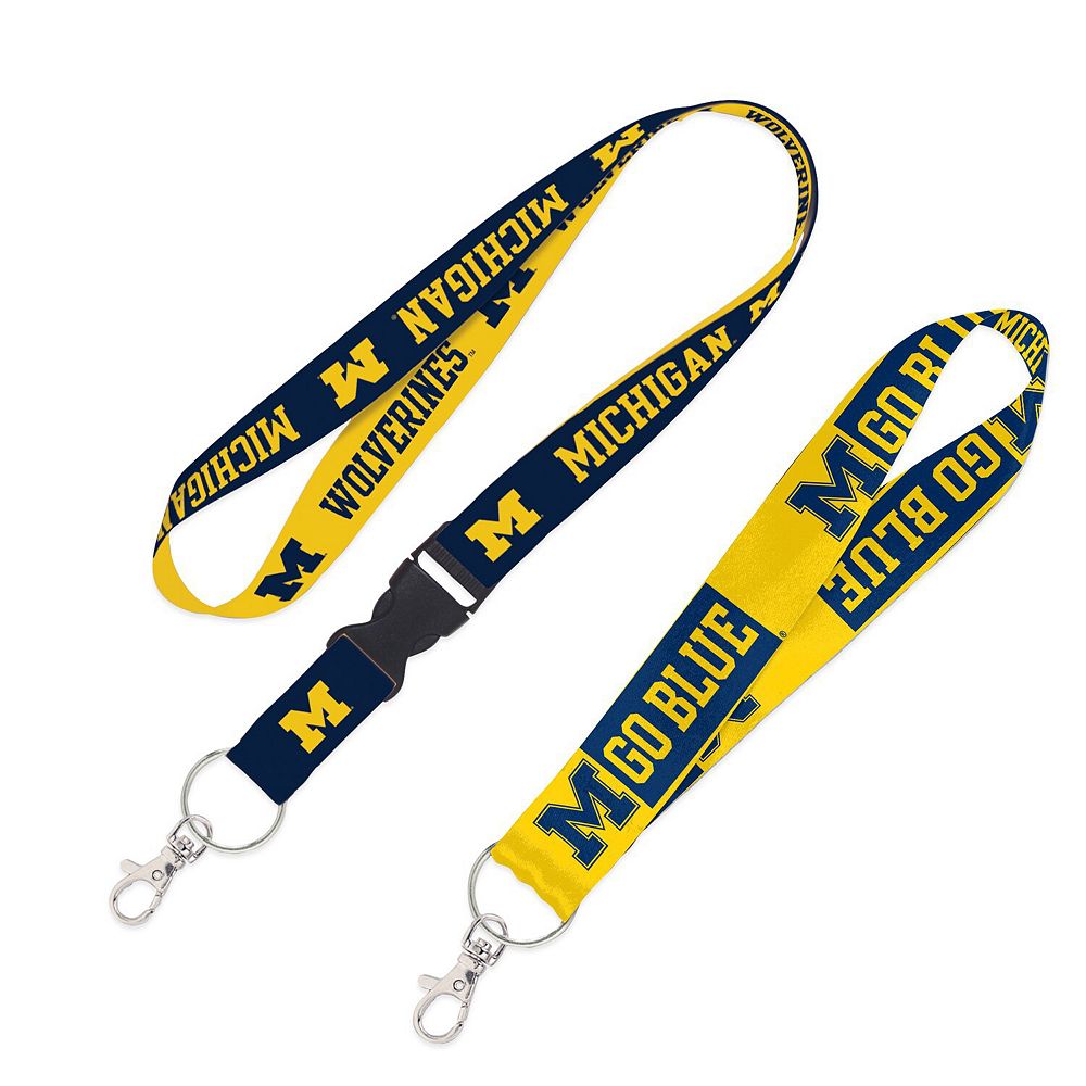 WinCraft Michigan Wolverines 2-Pack Lanyard with Detachable Buckle ...