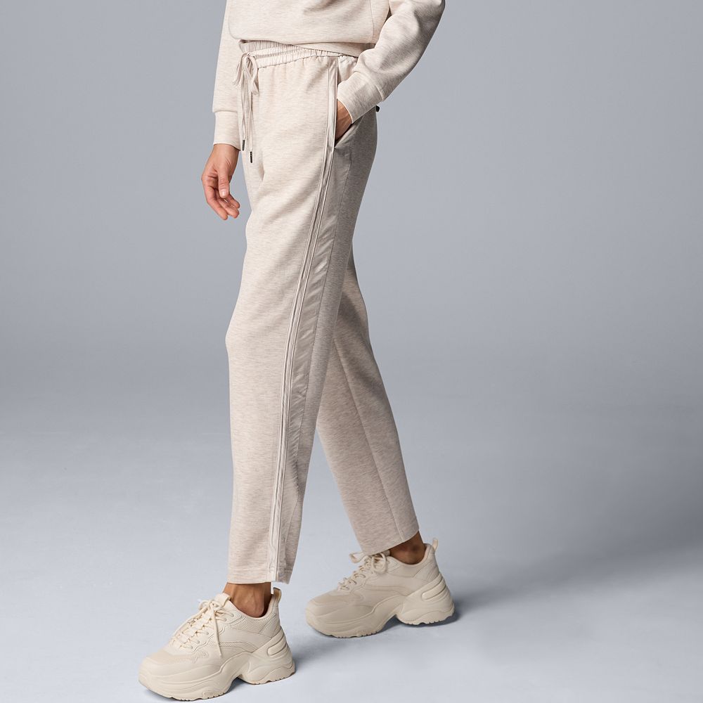 Women's Simply Vera Vera Wang Mixed Media Tapered Pants