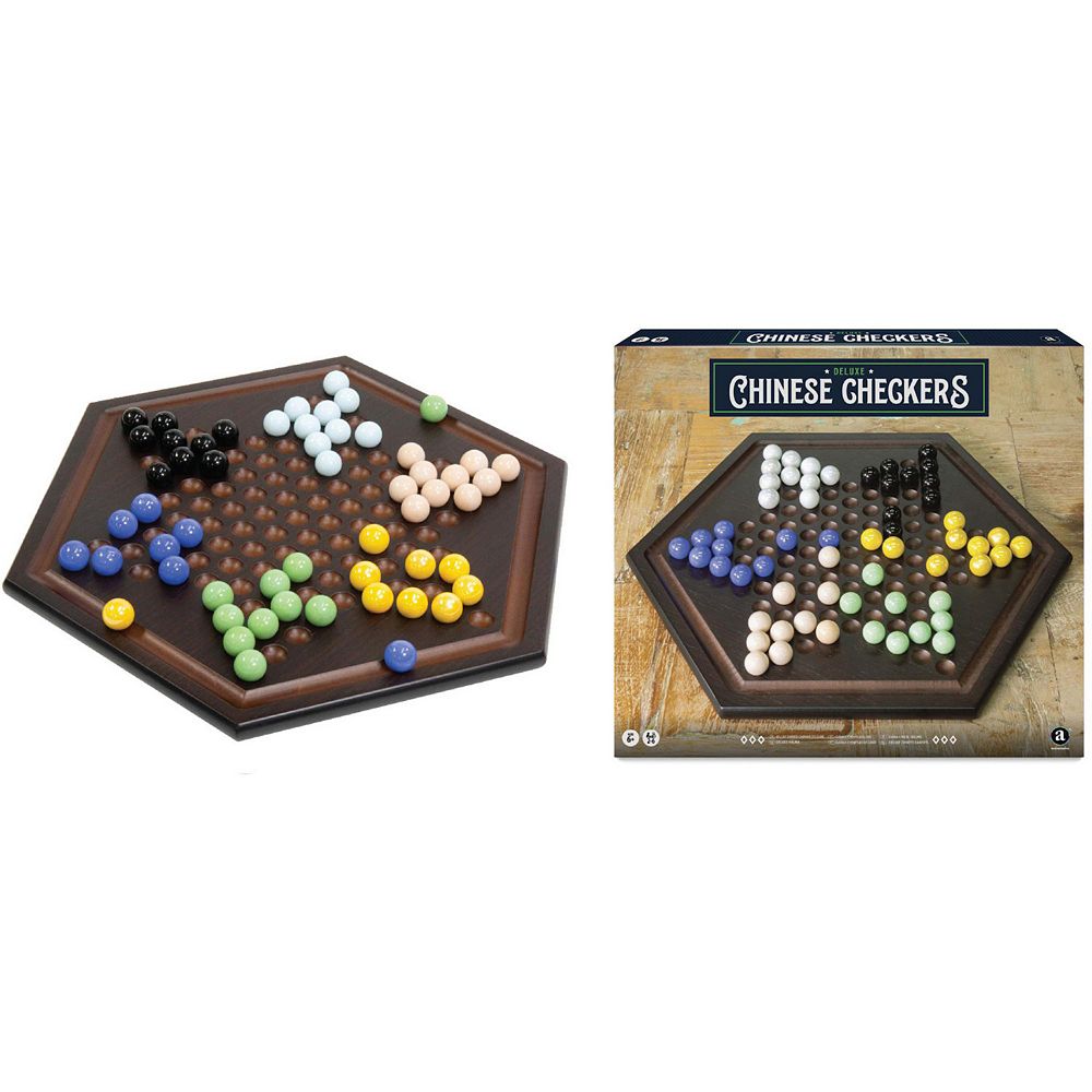 Merchant Ambassador Craftsman Deluxe Chinese Checkers Game Set