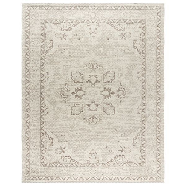 Gertmenian Trevi Remy Bordered Medallion Muted Area Rug