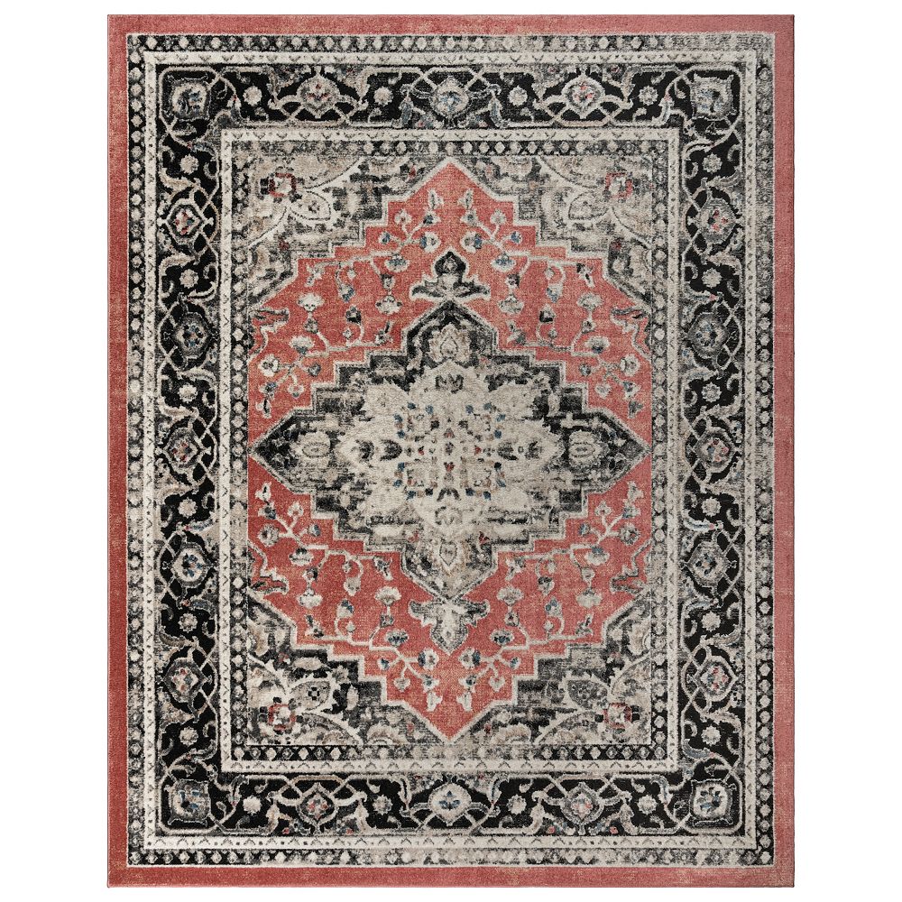 Gertmenian Heirloom Fluer Rose Bohemian Medallion Area Rug