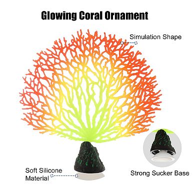 Soft Silicone Aquarium Simulation Coral Fluorescence Floating Aquatic ...