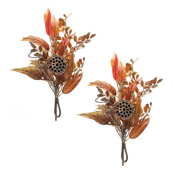 Melrose Fall Foliage Spray Artificial Plant Decor 2-Piece Set
